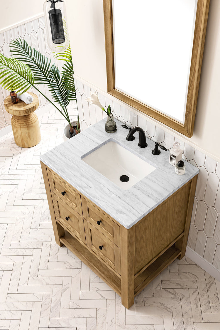 Breckenridge 30" Single Vanity in Light Natural Oak – James Martin Vanities